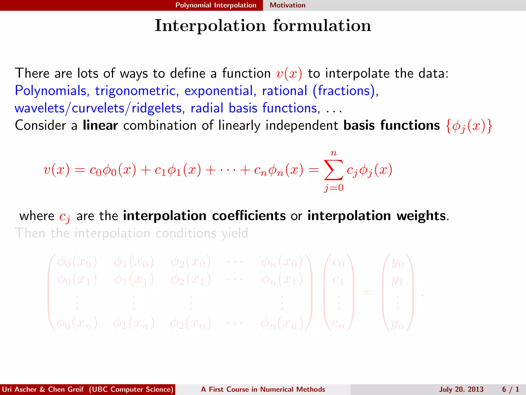 2. polynomial interpolation | PPT