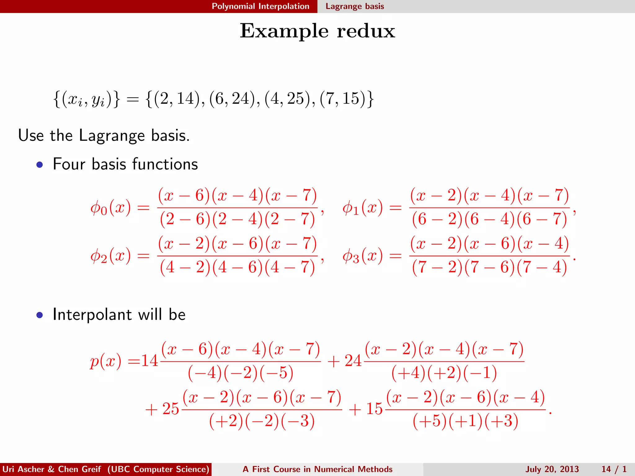 2. polynomial interpolation | PPT
