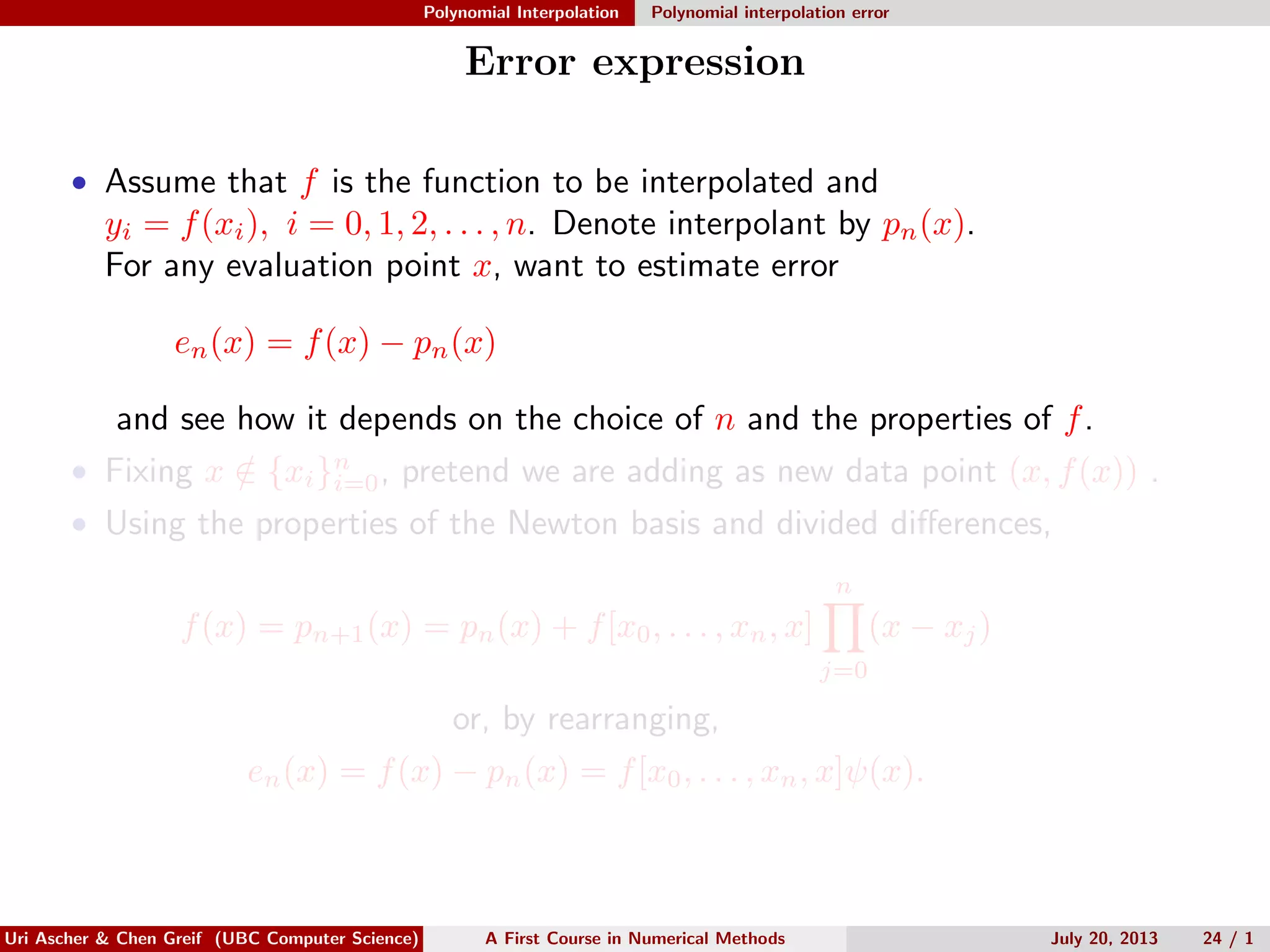 2. polynomial interpolation | PDF