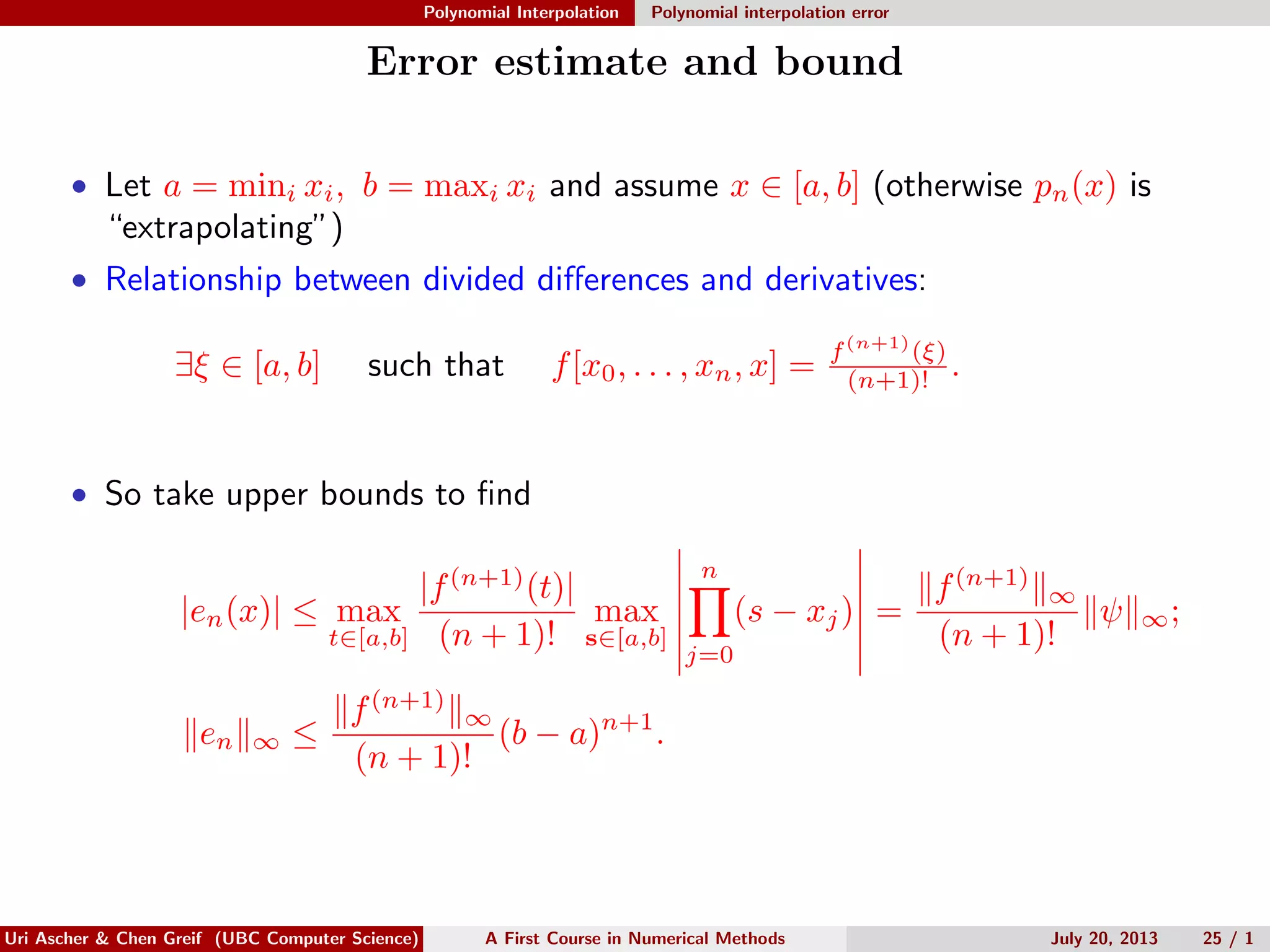 2. polynomial interpolation | PPT