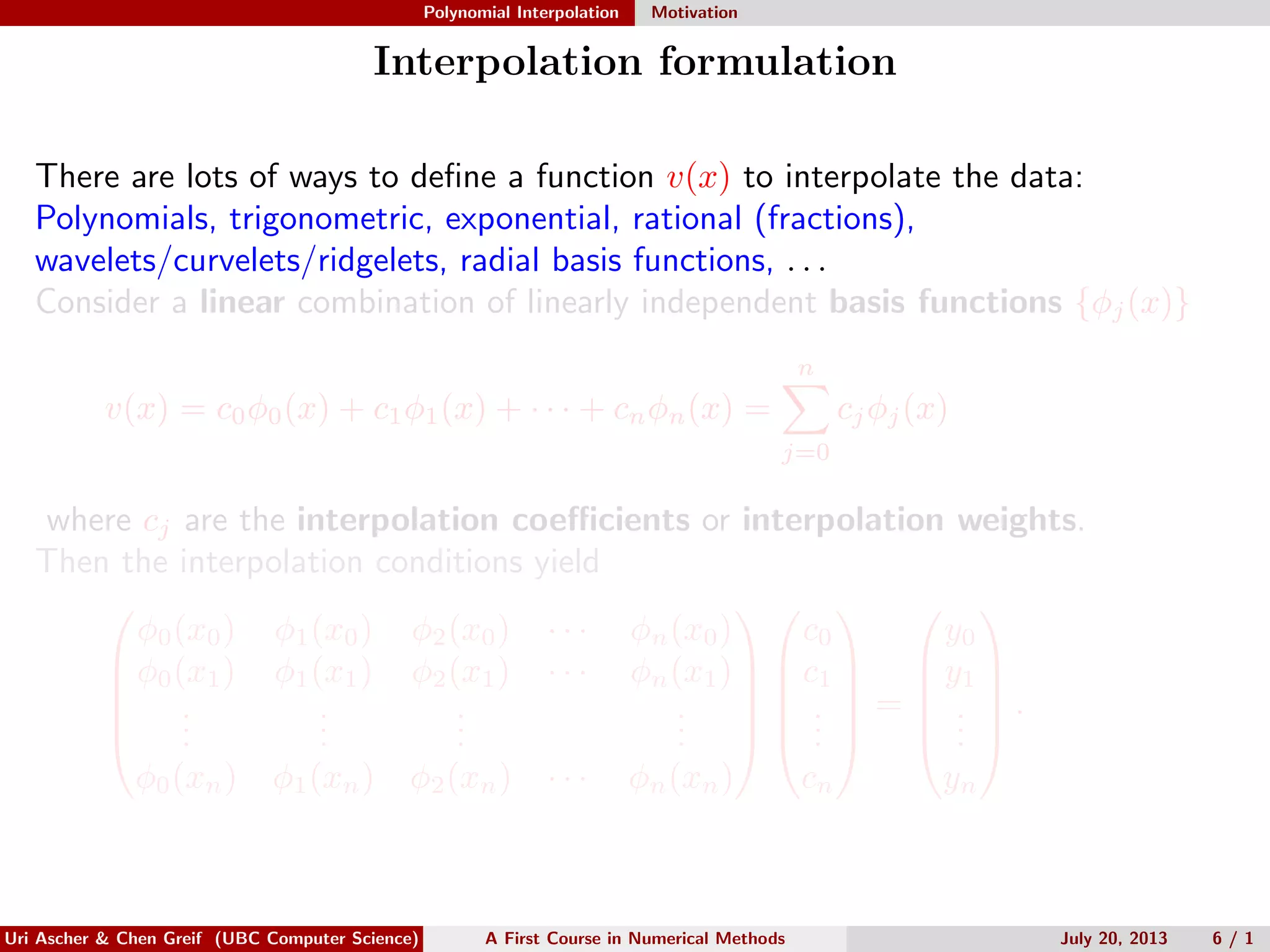 2. polynomial interpolation | PPT