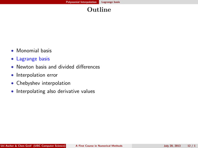 2. polynomial interpolation | PPT