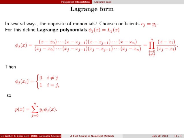 2. polynomial interpolation | PPT