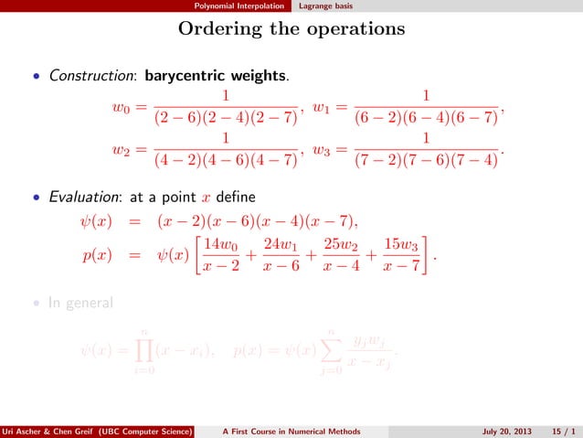 2. polynomial interpolation | PPT