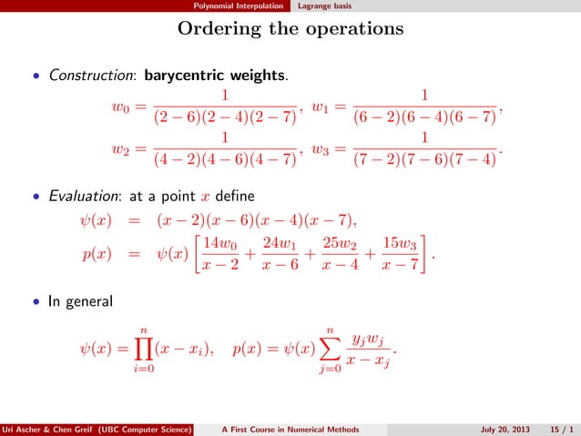 2. polynomial interpolation | PPT