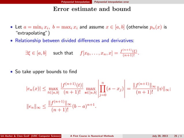 2. polynomial interpolation | PPT