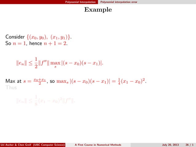 2. polynomial interpolation | PPT