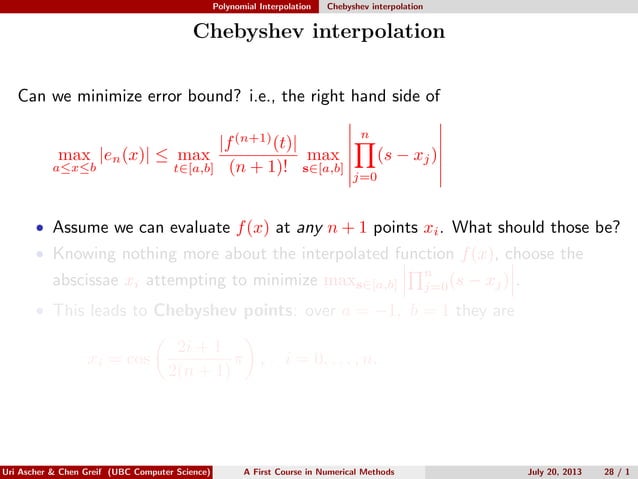 2. polynomial interpolation | PPT