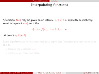 2. polynomial interpolation | PDF