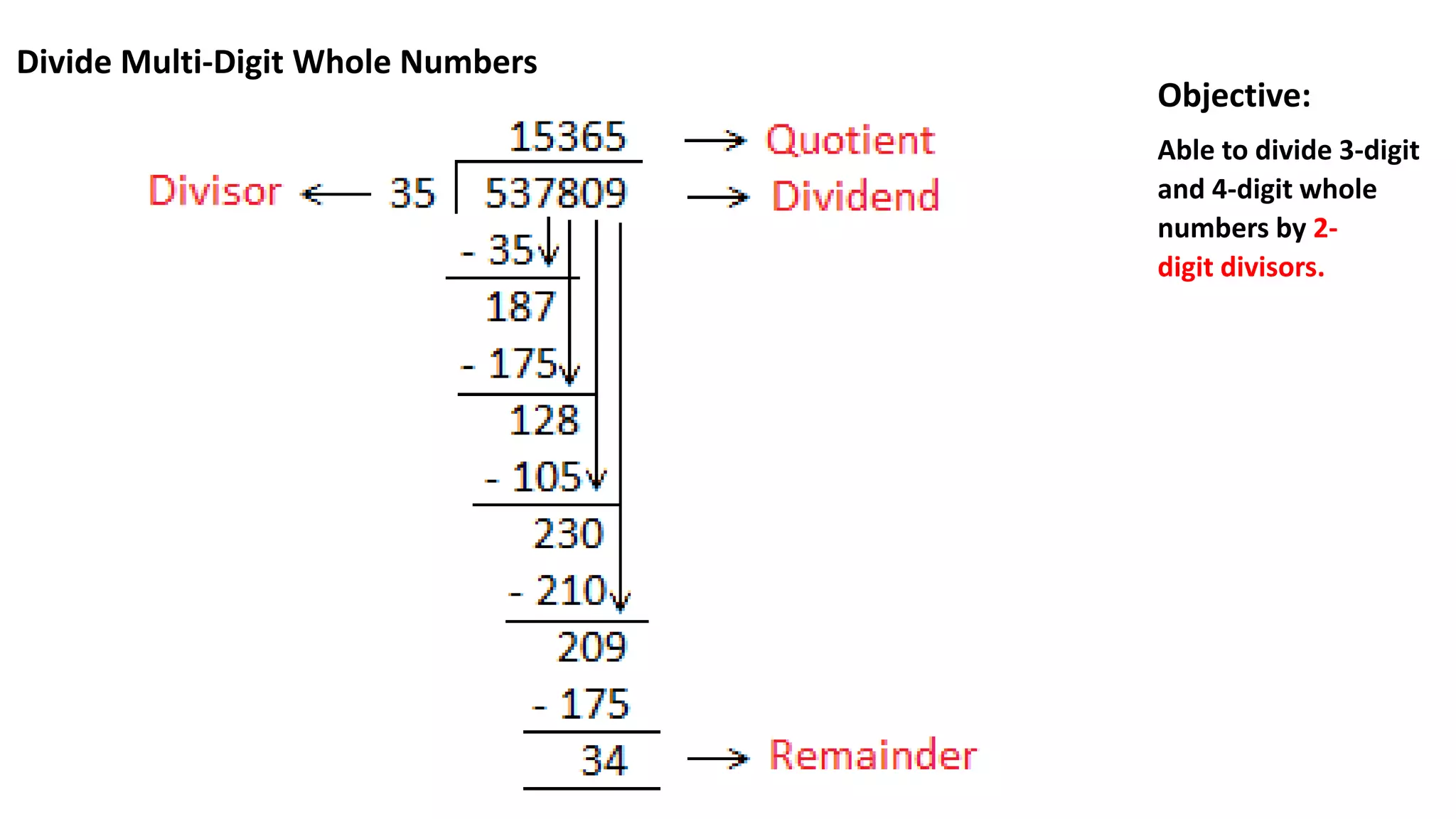 2.6 find the whole and 3.1 divide multi digit whole numbers | PPT