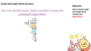 2.6 find the whole and 3.1 divide multi digit whole numbers | PPT