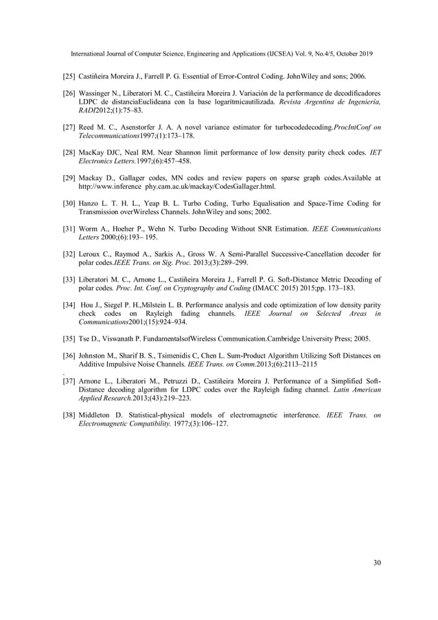 NON-STATISTICAL EUCLIDEAN-DISTANCE SISO DECODING OF ERROR-CORRECTING CODES OVER GAUSSIAN AND ...
