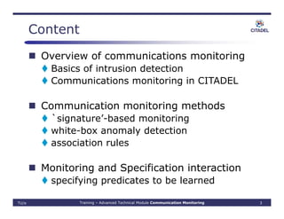 Communications monitoring | PPT