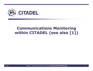 Communications monitoring | PPT