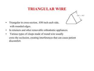Recent advances in Orthodontic archwires | PPT