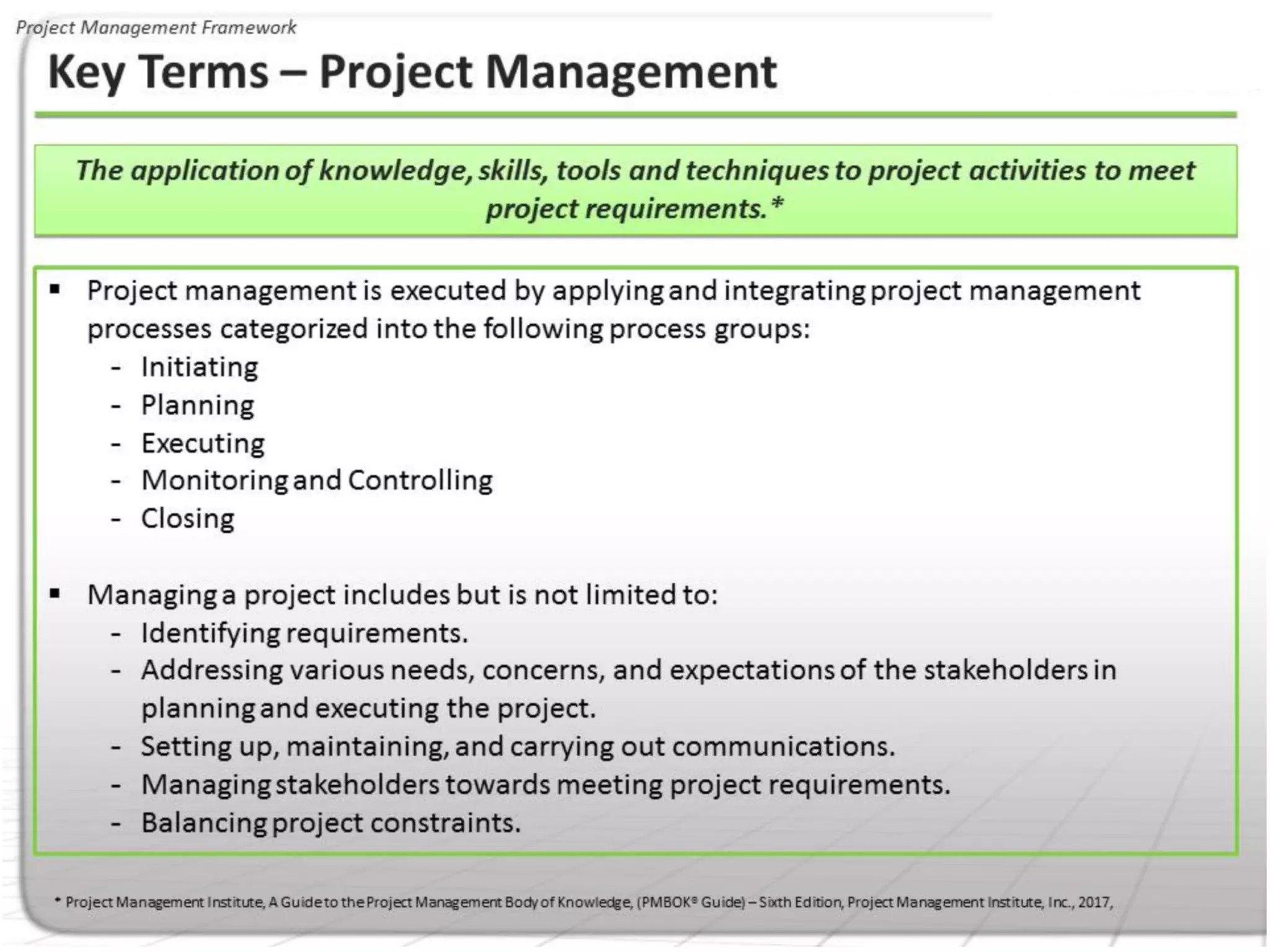 2. project management framework | PDF