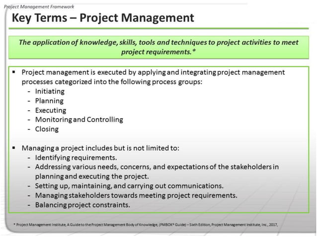 2. project management framework | PDF