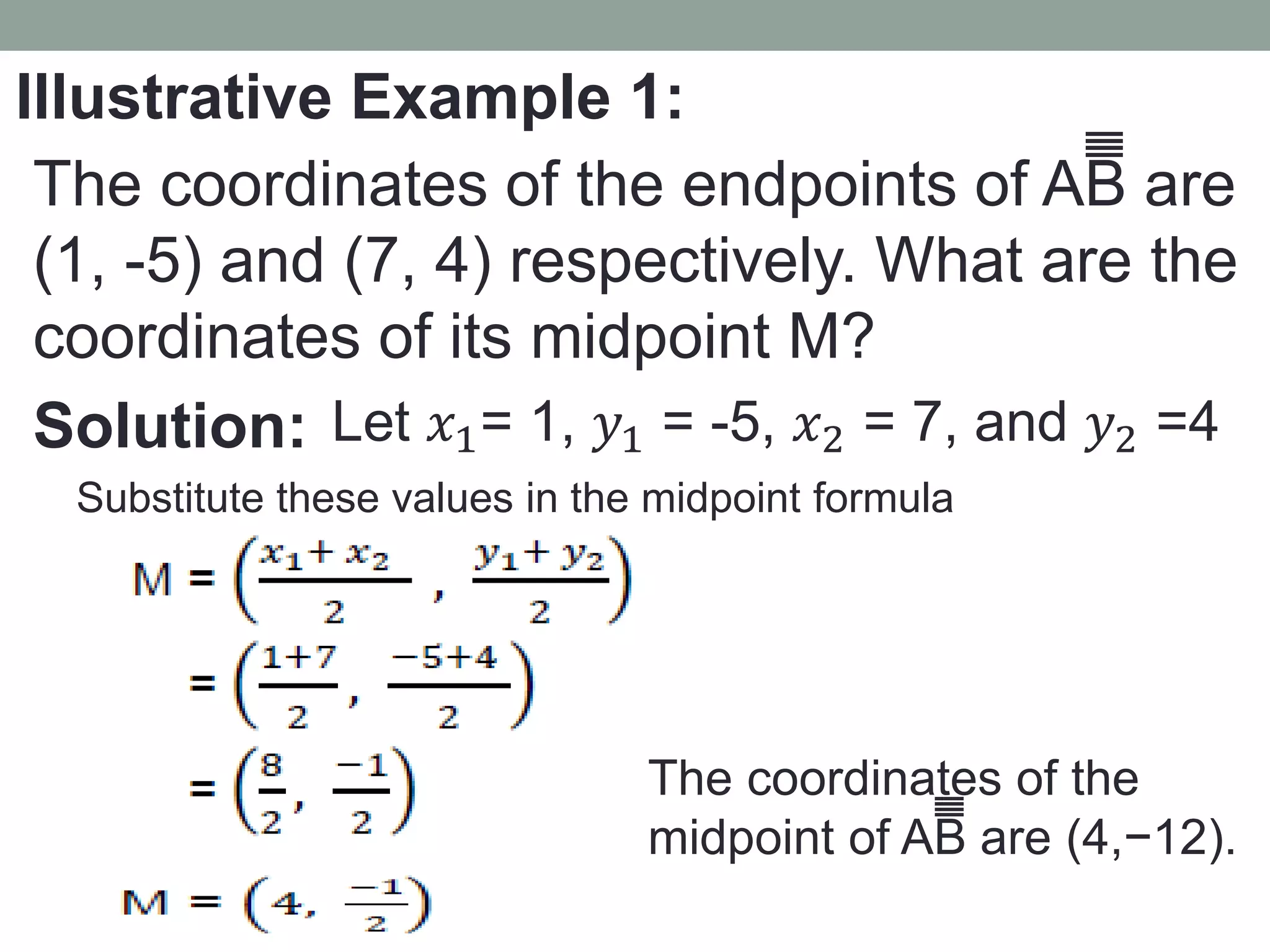 MIDPOINT FORMULA | PPTX