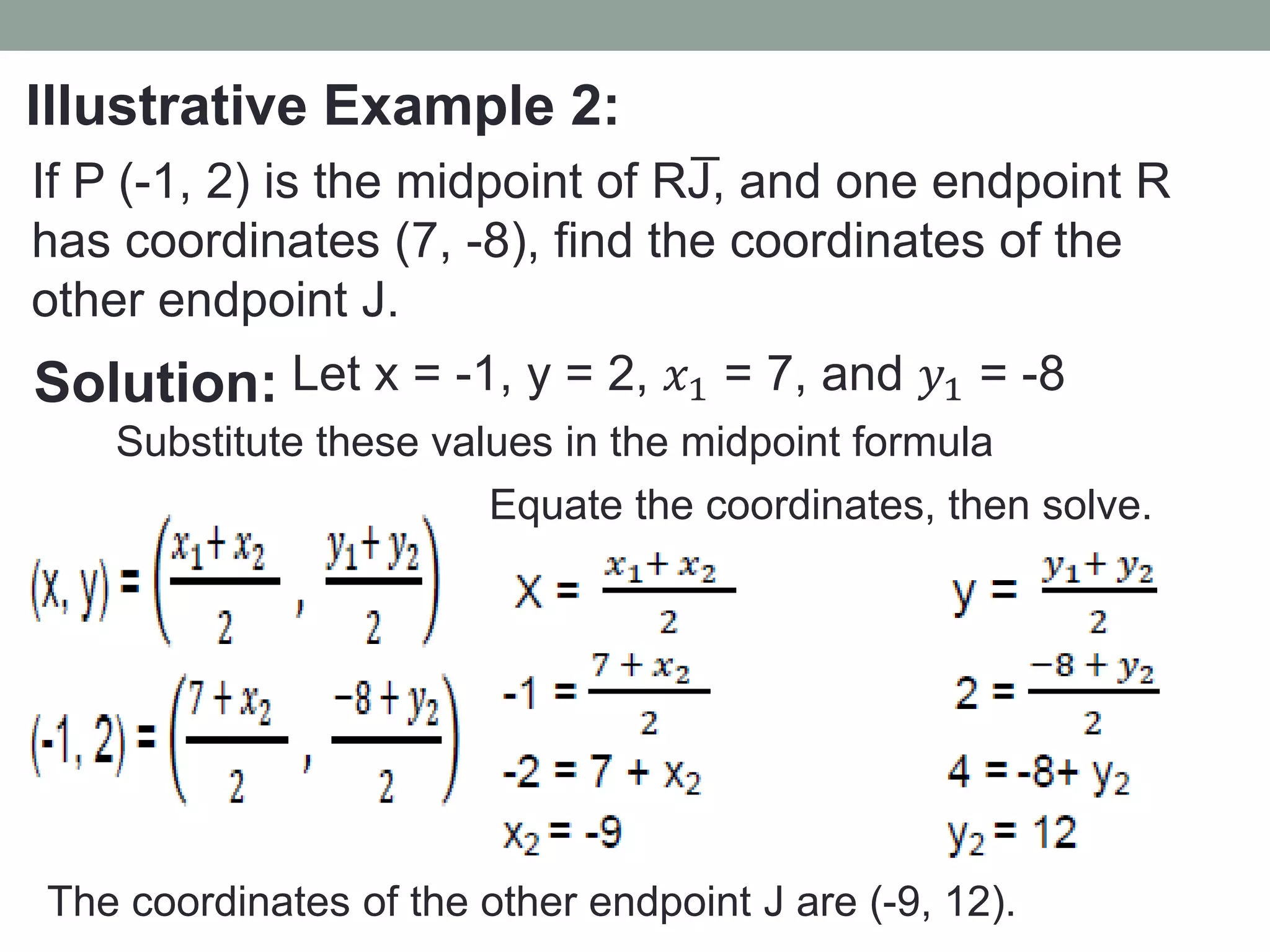MIDPOINT FORMULA | PPTX