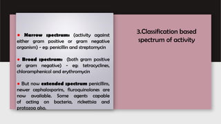 Classification; General principles in antibacterial chemotherapy-by Dr ...