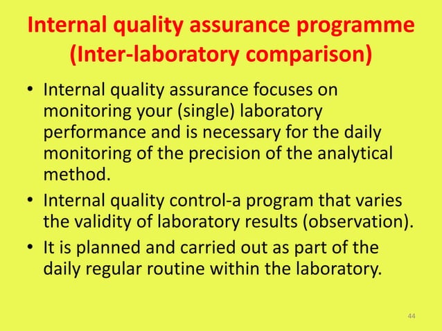 2. Quality Control Notes