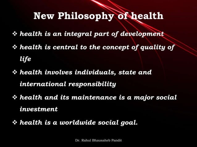 Concept of Health | PPT