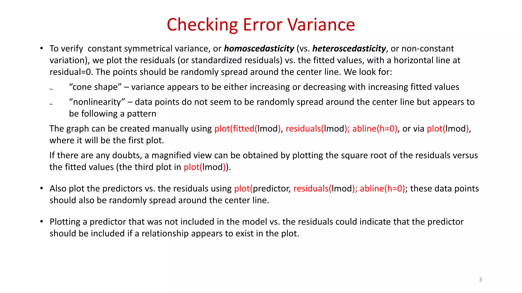 2 Diagnostics Collinearity Transformation And Missing Data Ppt 