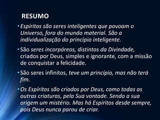 2.1.1 origem e natureza dos espiritos | PPTX