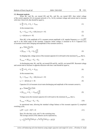 Active cell balancing of Li-Ion batteries using single capacitor and ...
