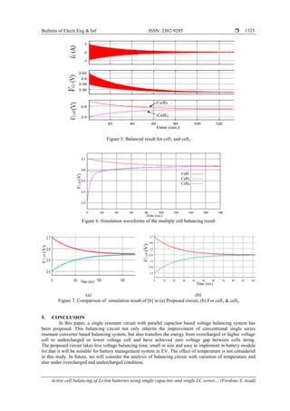 Active cell balancing of Li-Ion batteries using single capacitor and ...