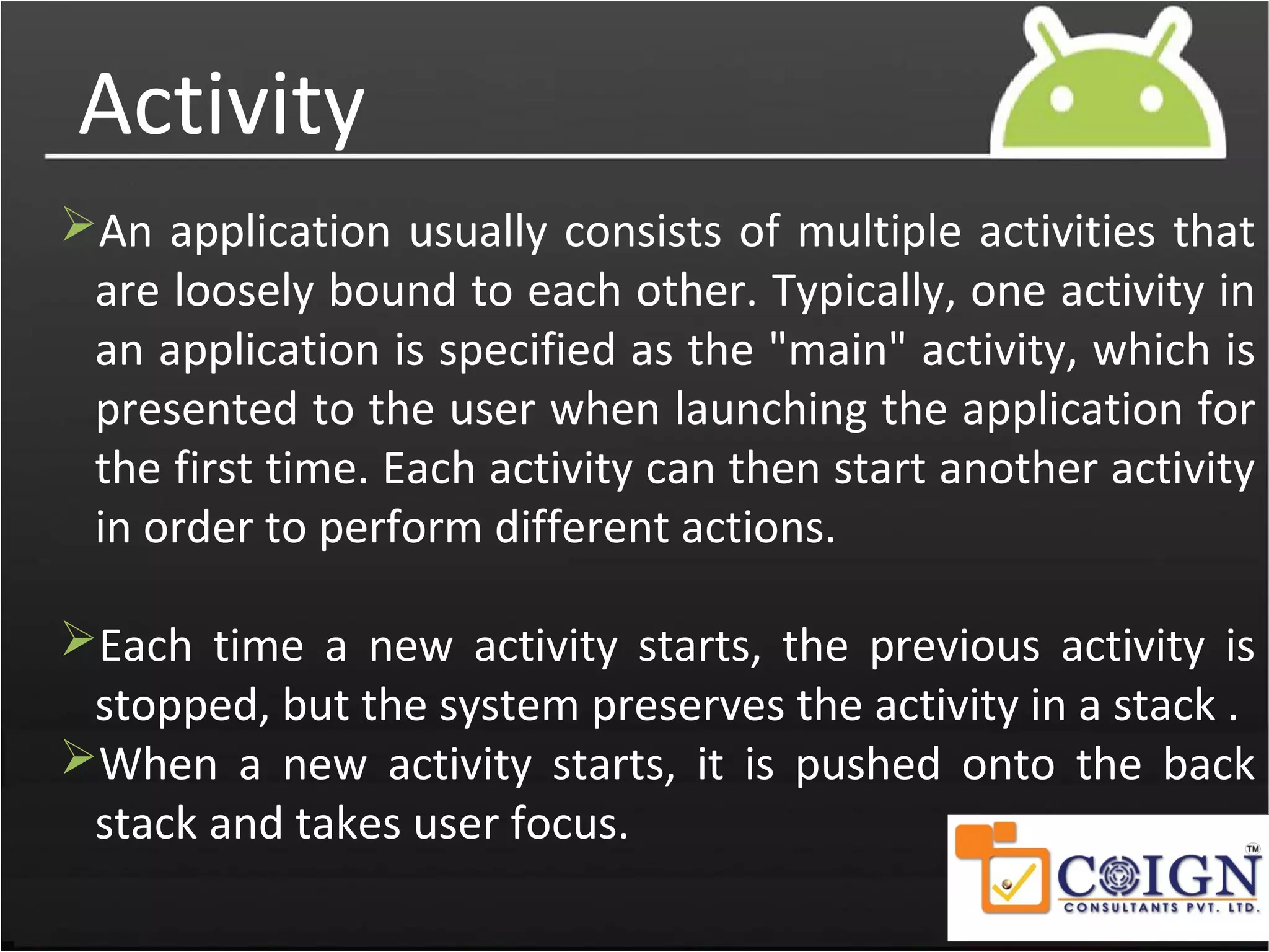 android activity | PPT