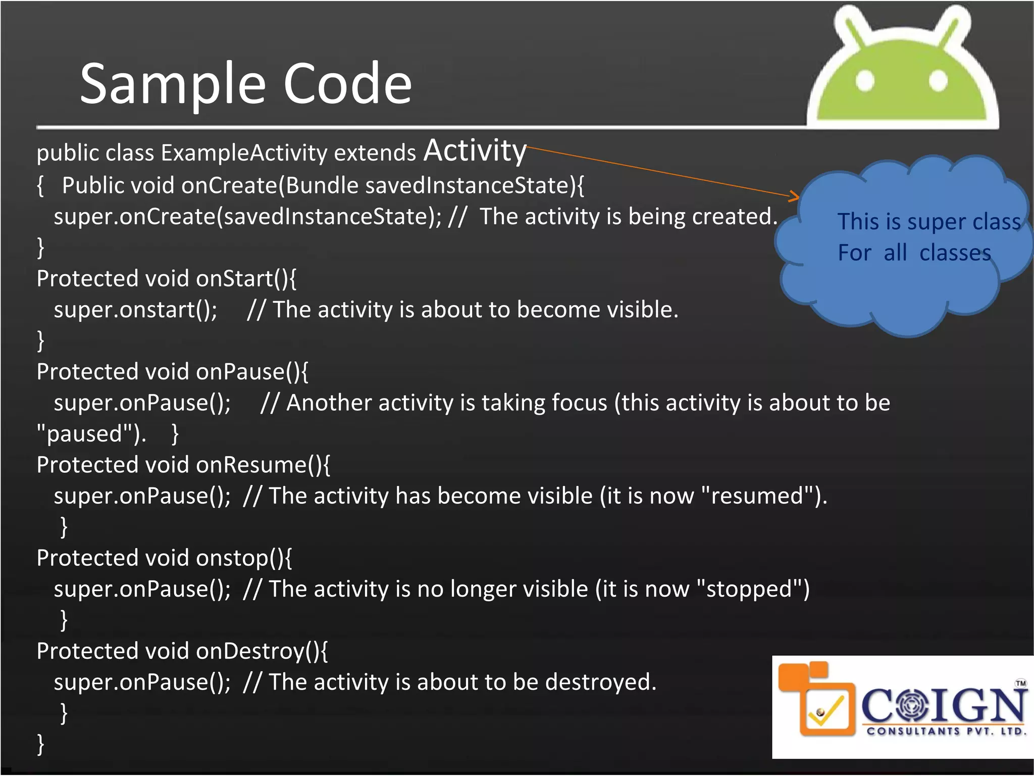 android activity | PPT