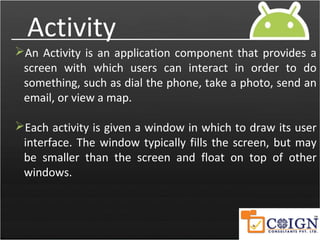 android activity | PPT