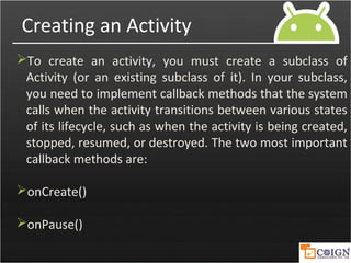 android activity | PPT