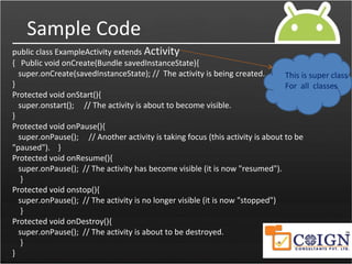 android activity | PPT