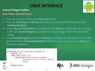 Android UI | PPTX | Operating Systems | Computer Software and Applications