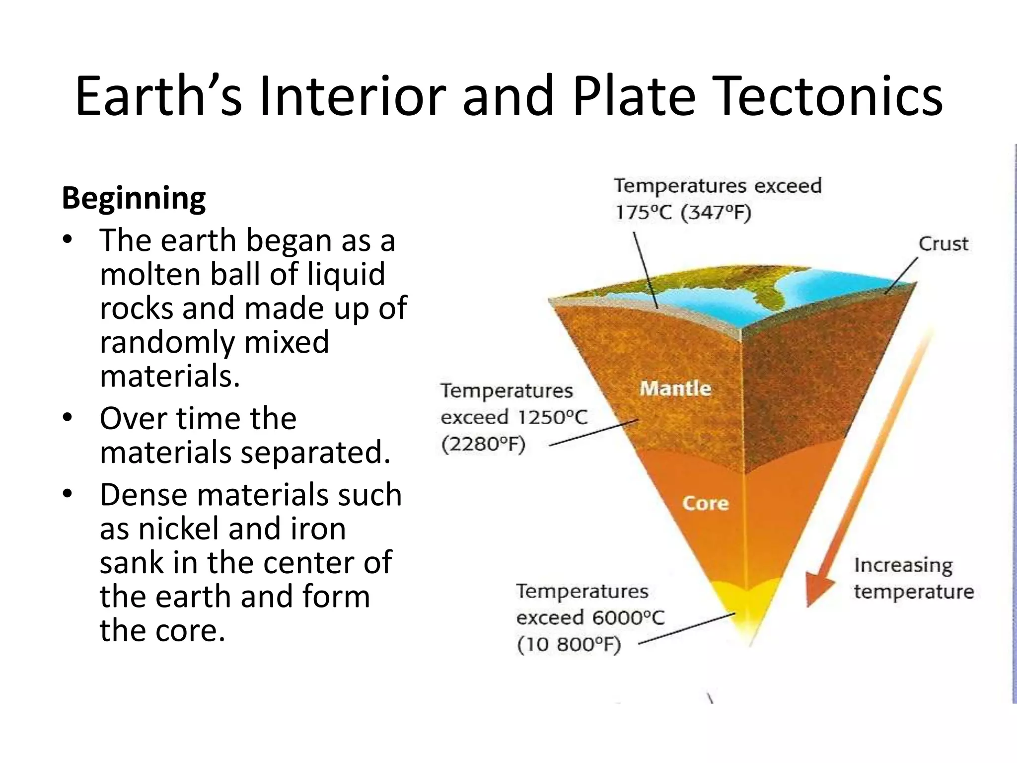 2.1b earth's interior and plate tectonics | PPTX