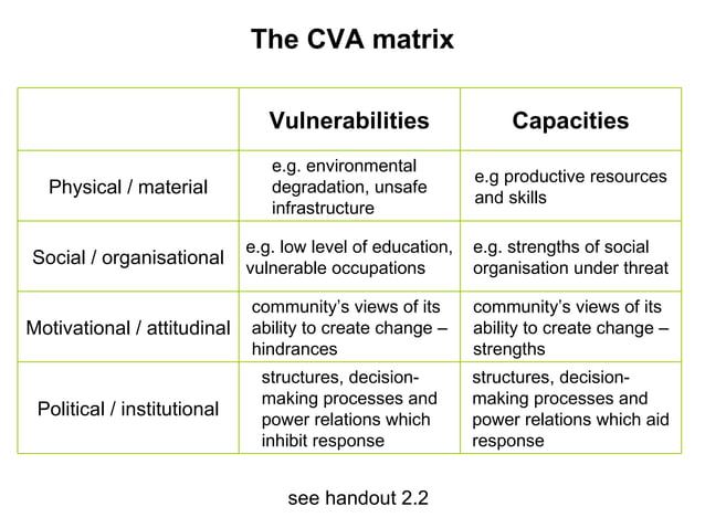 Gender mainstreaming and gender analysis in work addressing risk ...