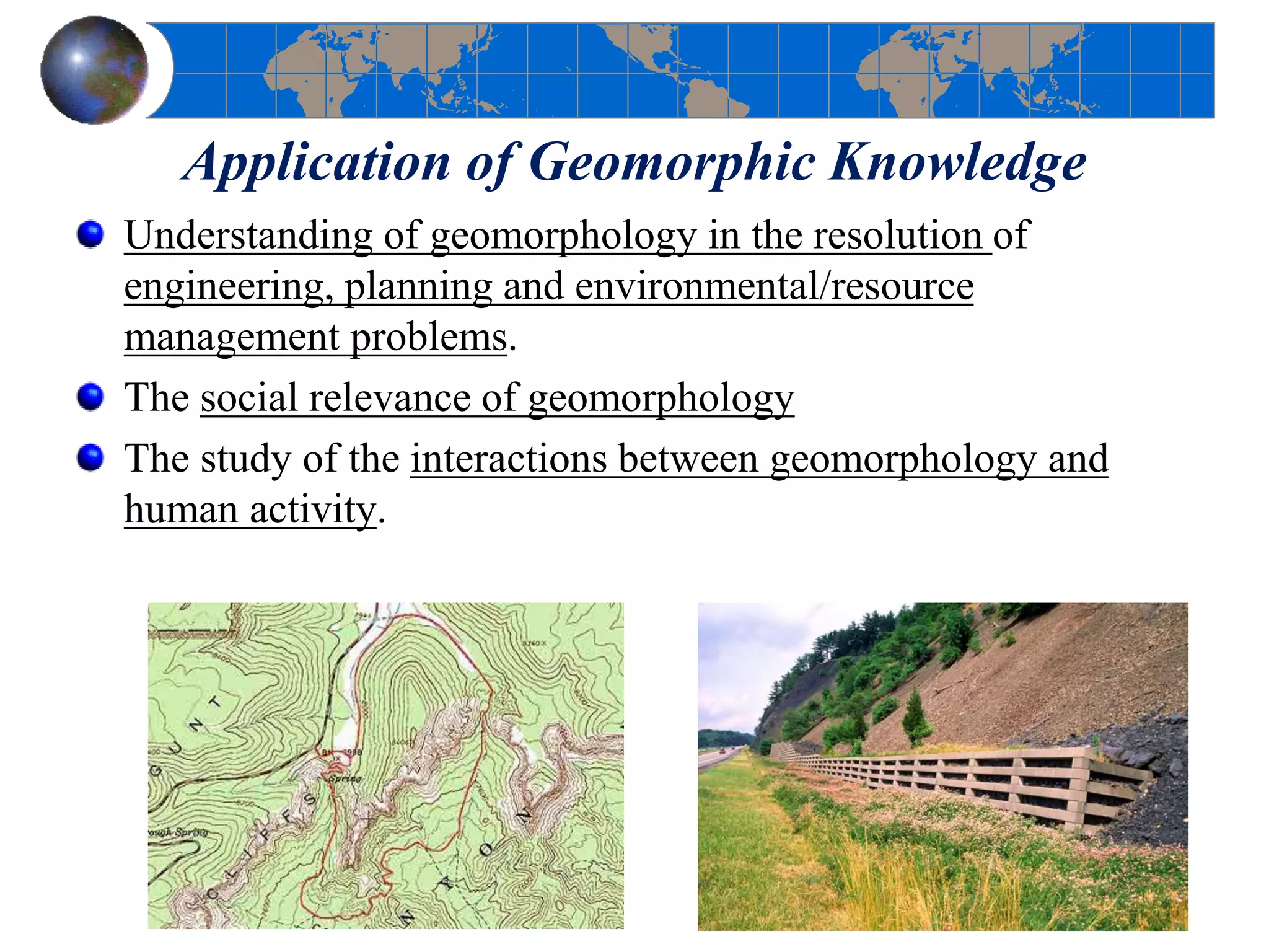 Introduction to geomorphology | PPTX