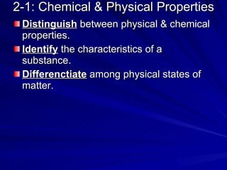 2-1 Chemical & Physical Properties | PPT