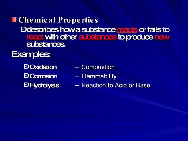 2-1 Chemical & Physical Properties | PPT
