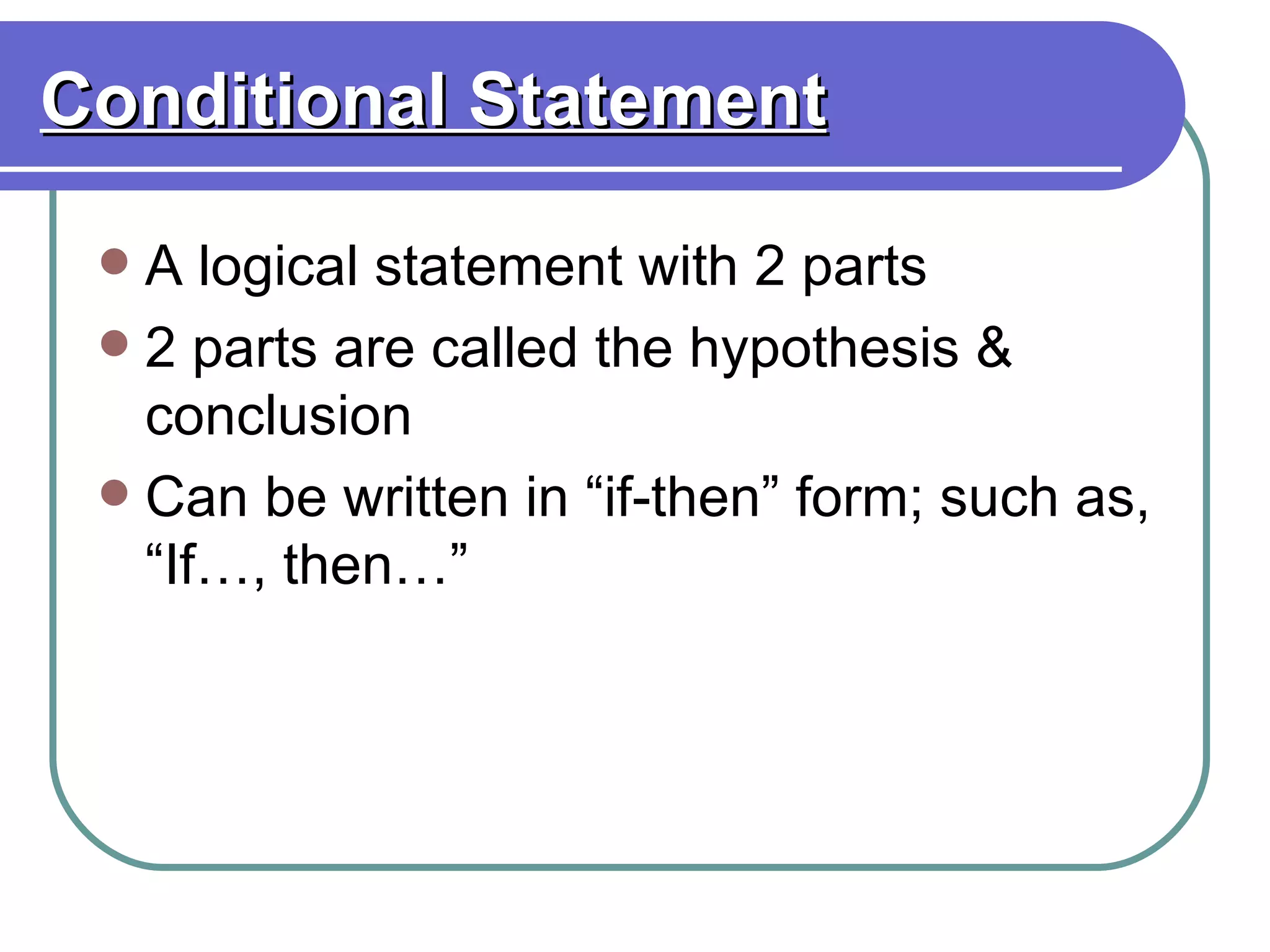 2.1 conditional statements | PPT