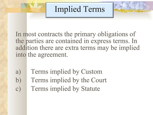 Contract Terms | PPT