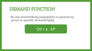 Aralin 1 - Demand | PPTX