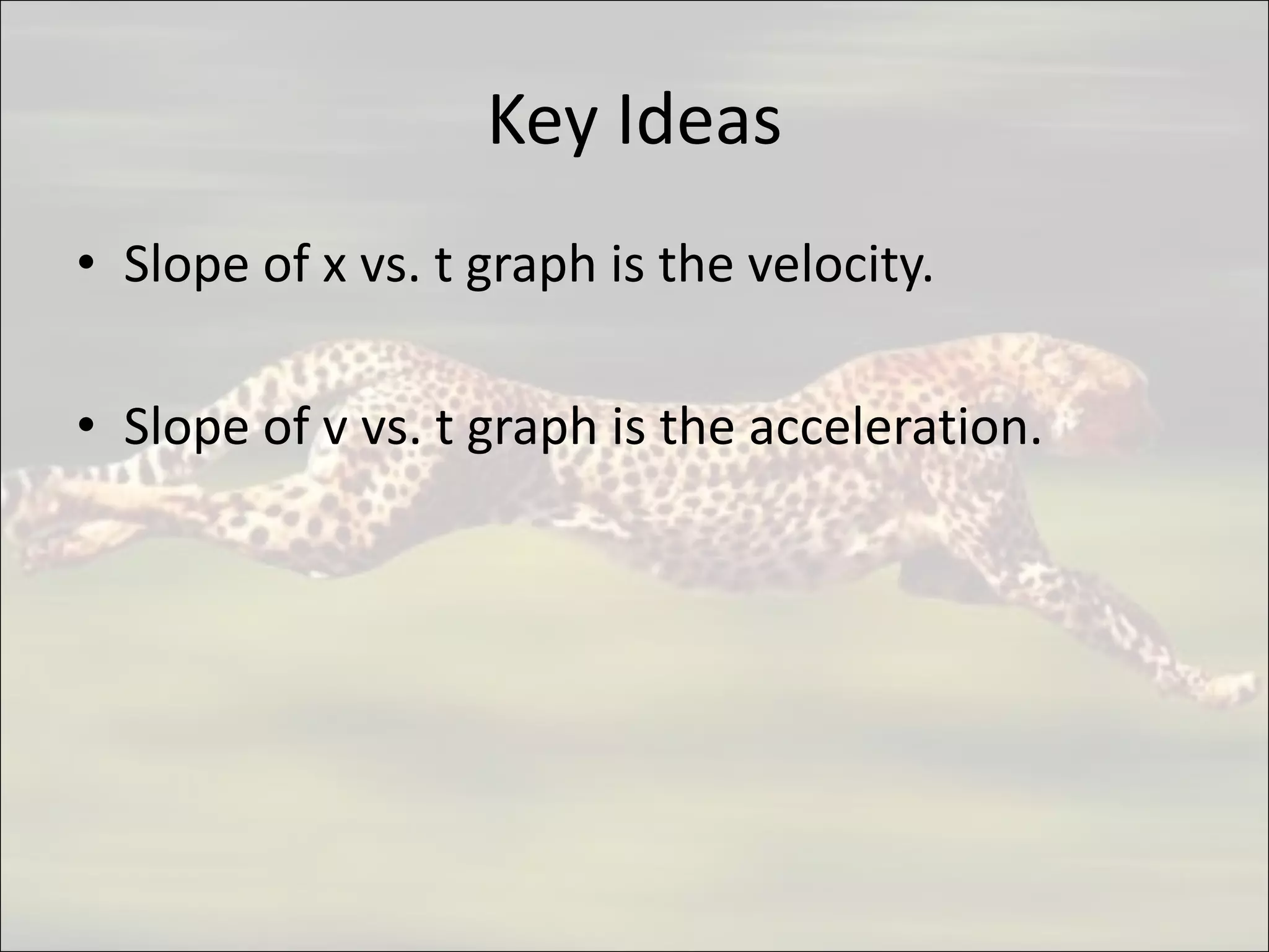 1D graphs, kinematics, and calculus | PPTX