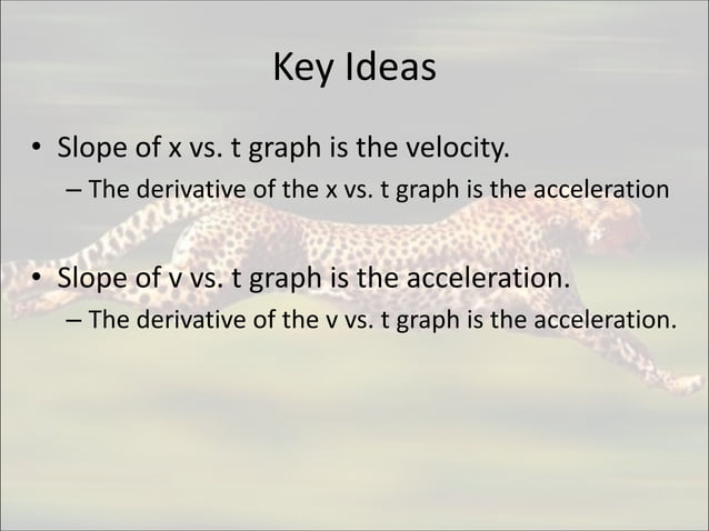 1D graphs, kinematics, and calculus | PPTX | Physics | Science