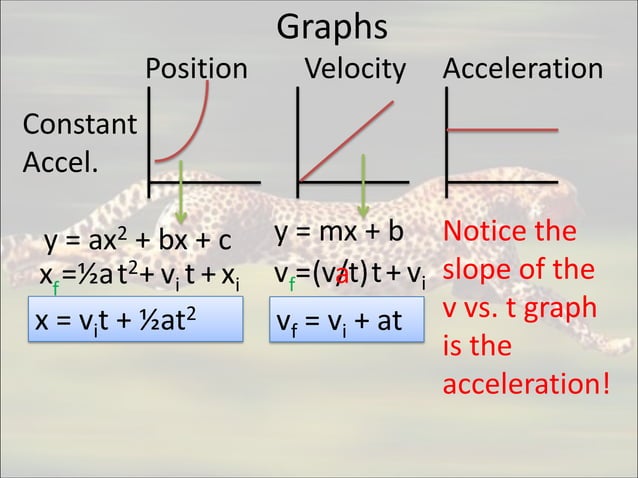 1D graphs, kinematics, and calculus | PPTX | Physics | Science