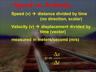 1D Kinematics Notes | PPT | Physics | Science