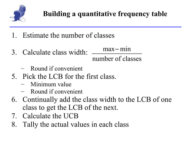2 1 frequency table | PPT