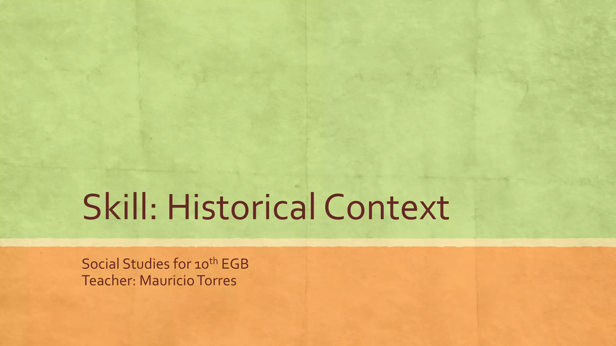 2 1 historical context | PPT